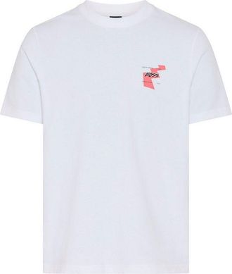 HUGO BOSS T-Shirt R&uuml;ckendruck, Relaxed Fit, reine Baumwolle