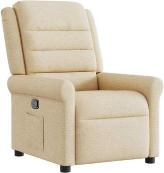 vidaXL Relaxsessel Creme Stoff Vidaxl