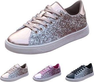 Generic Baskets &agrave; paillettes pour femme - Chaussures de sport tendance respirantes - Chaussures de course &agrave; pied - Chaussures de jogging - Chaussures de march