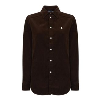 Polo Ralph Lauren Femme, Blouses et Chemises, Brun, Taille: 42 FR Chemises Polo Ralph Lauren