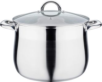 GSW 989879 Jumbotopf 28cm, Rostfreier Stahl, 13 liters, Silber