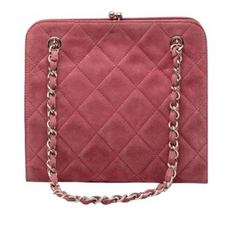 Chanel Pre-owned Vintage Quilted Suede Shoulder Bag - - Pre-owned - Damen - Rosa - ONE SIZE