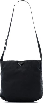 Prada Hobo Bags - Tessuto Open Top Crossbody - Gr. unisize - in Schwarz - f&uuml;r Damen