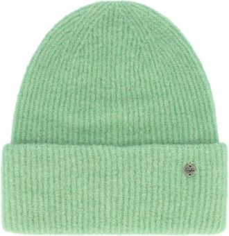 Eisglut Strickm&uuml;tze Mit Umschlag Toffyl Alpaka Designed In Germany, Farn, Einheitsgr&ouml;&szlig;e EU