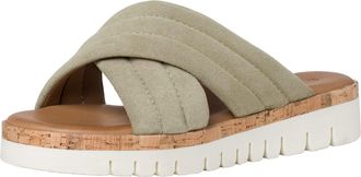 s.Oliver Schiebe-Sandalen 5-5-27210-38 Gr&uuml;n Red Label