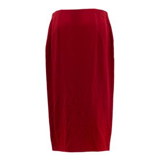 Valentino Garavani Midi-Rock mit Schlitz vorne - - Skirts - Damen - Rot - XS