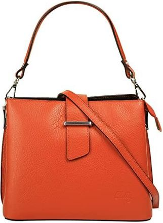 Cluty Sac &agrave; main Damen echt Leder | Fabriqu&eacute; en Italie, sac fourre-tout, sac bandouli&egrave;re, sac de soir&eacute;e en cuir 021791