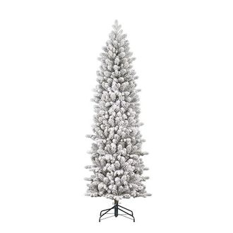 Black Box Trees Harma K&uuml;nstlicher Weihnachtsbaum mit Schnee - Christmas Tree H230 x &Oslash;69 cm - Gr&uuml;n Frosted