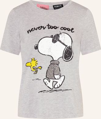 Frog Box Frogbox T-Shirt Mit Schmucksteinen grau