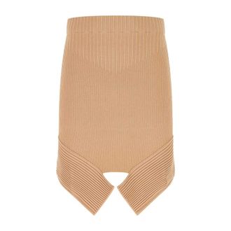 ADĀMO Andrea Adamo Stretch Viscose Blend Skirt - - Skirts - Damen - Beige - XS