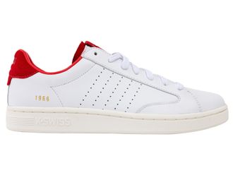 K-Swiss Herren Lozan Klub LTH Sneaker, White/Mars Red/Snow White, 43 EU