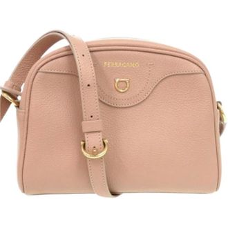 Ferragamo Pre-owned Leather Cross Body Bag - - Pre-owned - Damen - Beige - ONE SIZE