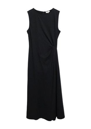 s.Oliver Midikleid Kleid Midikleid mit Taillendrapierung