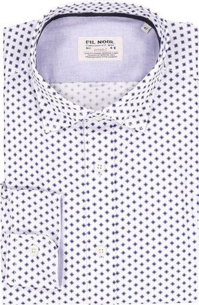Fil Noir Herren Hemd weiß gemustert