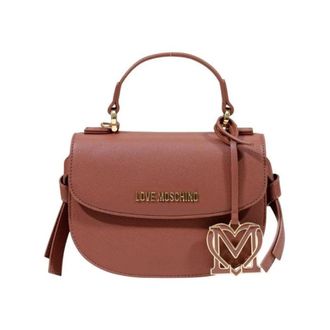Love Moschino Sac bandouli&egrave;re avec breloque coeur - Femme - Sacs - Brun - Taille: ONE Size