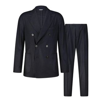 Boglioli Italienischer Wollmix-Anzug - - Suits - Herren - Blau - L