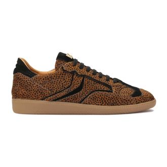 Kazar Femme, Chaussures, Brun, Taille: 38 EU Baskets en cuir avec des poils naturels