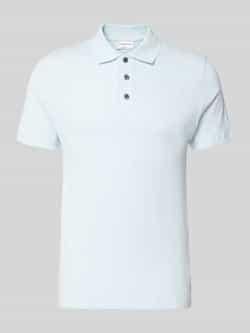 Lindbergh Regular Fit Poloshirt mit kurzer Knopfleiste
