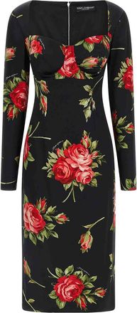 Dolce & Gabbana Robe Au Genou - Noir