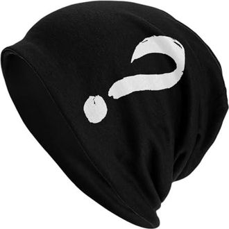 Generic Tricot Bonnet Point DInterrogation Douillet Knit Cuffed Beanie Unisexe Watch Hat pour Course Femme