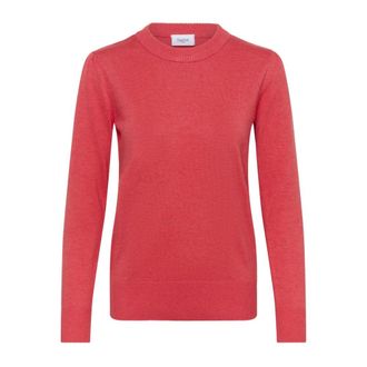 Saint Tropez MilaSZ R-Neck - - Knitwear - Damen - Rosa - S