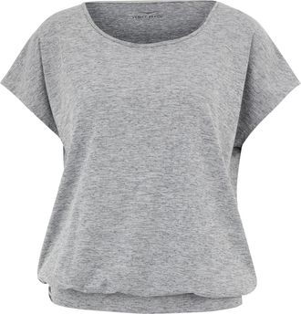 Venice Beach Sport-T-Shirt f&uuml;r Damen mit lockerer Schnittform und Bund am Saum RIAMEE M, Coal B Melange