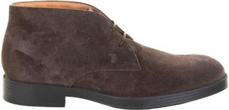 Tod's Homme, Chaussures, Brun, Taille: 41 1/2 EU Bottines en Daim