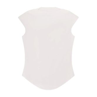 Alaia Femme, Tops, Blanc, Taille: 38 FR Haut c&ocirc;tel&eacute; &agrave; encolure bateau