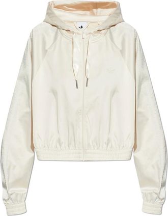 adidas Femme, Sweatshirts et sweats &agrave; capuche, Beige, Taille: 38 FR Pearl Cropped Zip Sweat &agrave; capuche