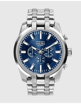Diesel Chronograph-Uhr aus Edelstahl in Silber
