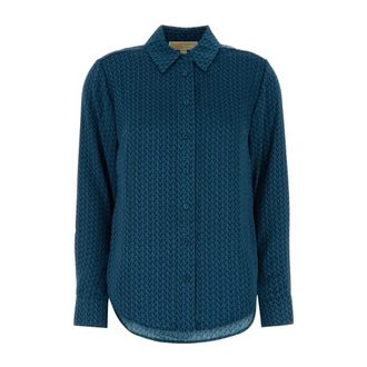 Michael Kors Damen, Blusen & Hemden, Blau, SGr&ouml;&szlig;e