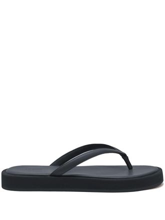 12 Storeez tongs en cuir - Noir
