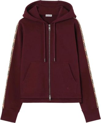 Burberry Femme, Sweatshirts et sweats &agrave; capuche, Rouge, Taille: 36 FR Harper Zip Sweat &agrave; capuche