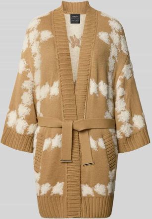 Marc Cain Cardigan mit Bindeg&uuml;rtel und 3/4-Arm