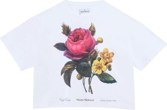 Vivienne Westwood Femme, Tops, Blanc, Taille: 36 FR Flower Box T-Shirt