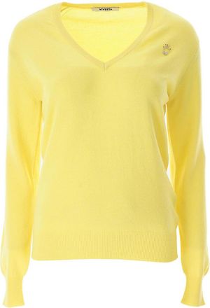 Vivetta Pull &Agrave; Col V - Jaune