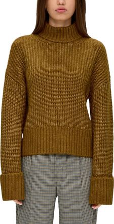 QS by s.Oliver Q/S by s.Oliver Damen Pullover mit Rippstruktur Green, L