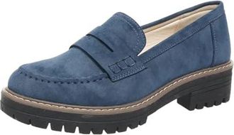 Generic Mocassins pour femme, semelle compens&eacute;e, large largeur, confortable, &agrave; enfiler, pour le travail, le bureau, les affaires, style d&eacute;contract&eacute;, chaussure