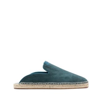 Lanvin Homme, Chaussures, Bleu, Taille: 40 EU Chaussures Plates Bleues à Semelle Tressée