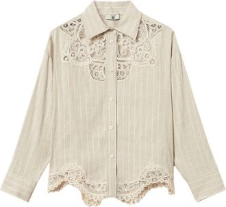 Twinset Femme, Blouses et Chemises, Beige, Taille: 40 FR U&B Shirt