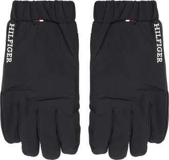 Tommy Hilfiger Herrenhandschuhe Tommy Hilfiger Th Monotype Quilt AM0AM12829 Schwarz