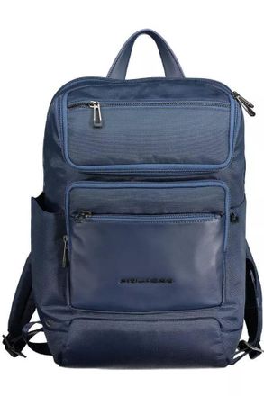 Piquadro Macbeth Mittelgro&szlig;er Rucksack aus Leder und Stoff, f&uuml;r PC (35,56 cm)