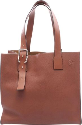 Loewe sac porté épaule en cuir (2010-2025) - Marron