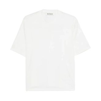 R&oacute;he Femme, Tops, Blanc, Taille: 36 FR T-shirt Oversize en coton et soie