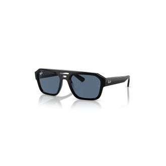Ray-Ban Corrigan Bio-based Sonnenbrillen Schwarz Fassung Blau Glas 54-20