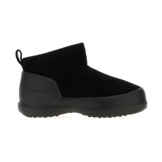 Moon Boot Homme, Chaussures, Noir, Taille: 41 EU Mezzaluna Suede Low Bottes