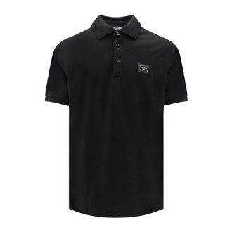 Dolce & Gabbana Homme, Tops, Noir, Taille: 2XL Polo &agrave; Col Classique