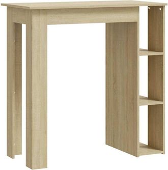 vidaXL Bartisch mit Regal Sonoma-Eiche 102x50x103,5 cm Holzwerkstoff - Vidaxl