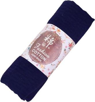 Generic Foulard mignon en coton respirant grande taille pour femme musulmane tour de cou &eacute;charpe ch&acirc;le petite &eacute;charpe, bleu marine, taille unique