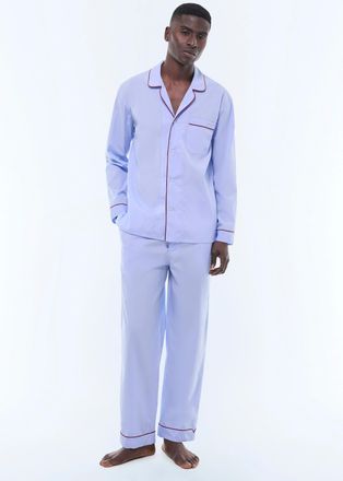 Fursac Pyjama en popeline de coton - Taille XL - Homme